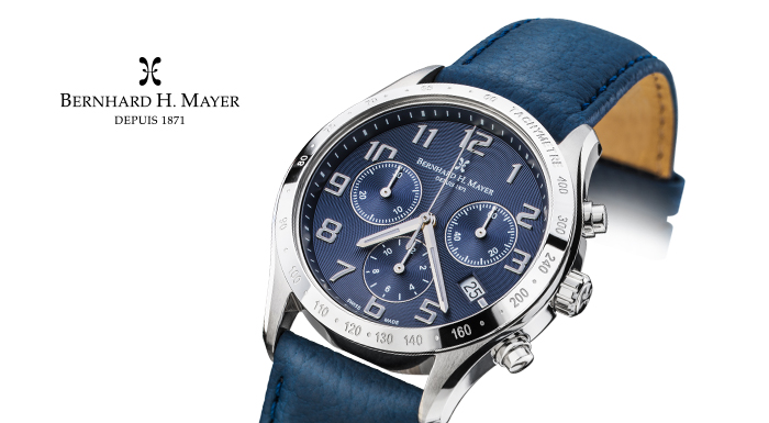 Iris Chronograph Watch - Deep blue