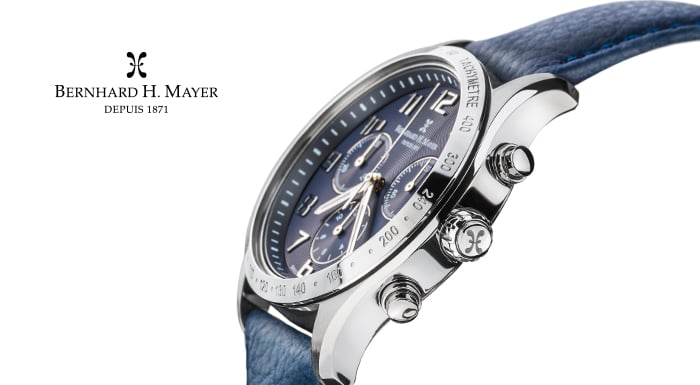 Iris Chronograph Watch - Deep blue