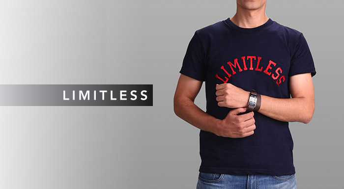 LIMITLESS Embroidery Tee (Navy Blue) XS