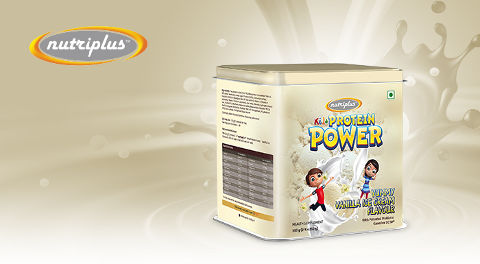 Nutriplus Kids Protein Power Vanilla Ice Cream Flavor