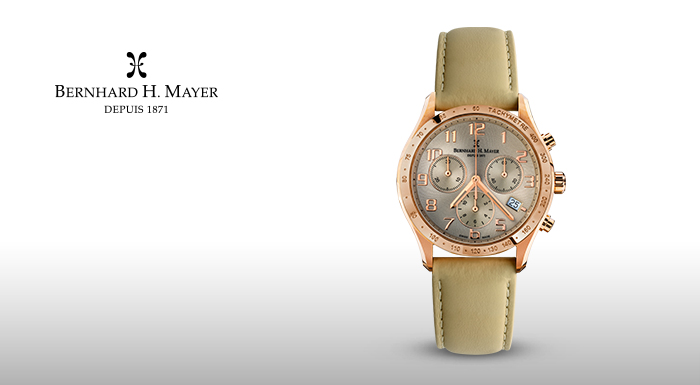 Iris Chronograph Watch - Rose Gold