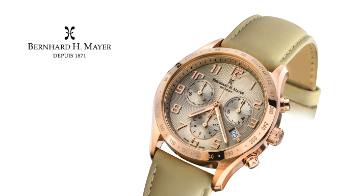 Iris Chronograph Watch - Rose Gold